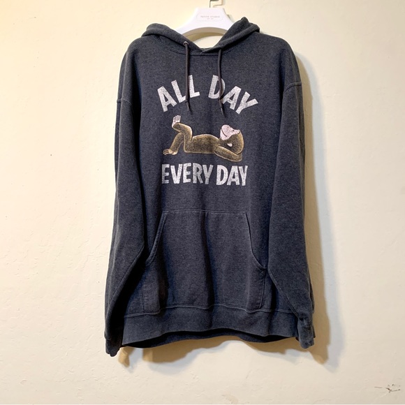 Curious George | Tops | Curious George All Day Every Day Gray Hoodie ...